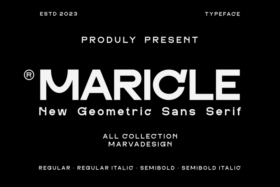 MARICLE Font Family · 1001 Fonts
