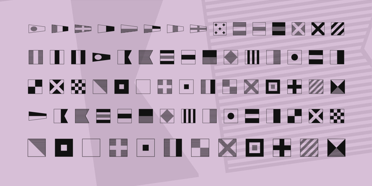 6 Free Caps Only, Flag Fonts · 1001 Fonts