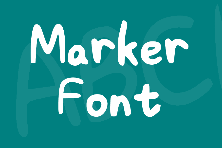 Marker Font Font · 1001 Fonts