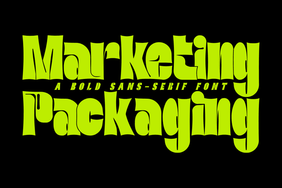 Marketing Packaging Demo Font · 1001 Fonts
