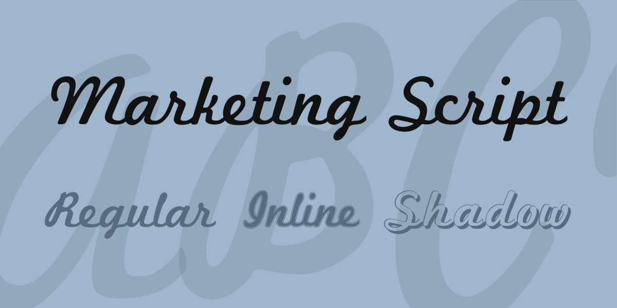 Marketing Script Font Family · 1001 Fonts