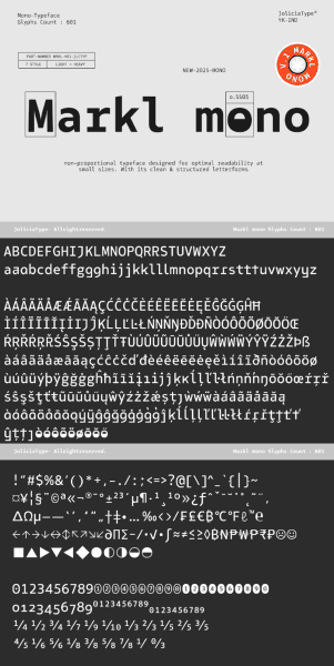 Markl Mono Font · 1001 Fonts