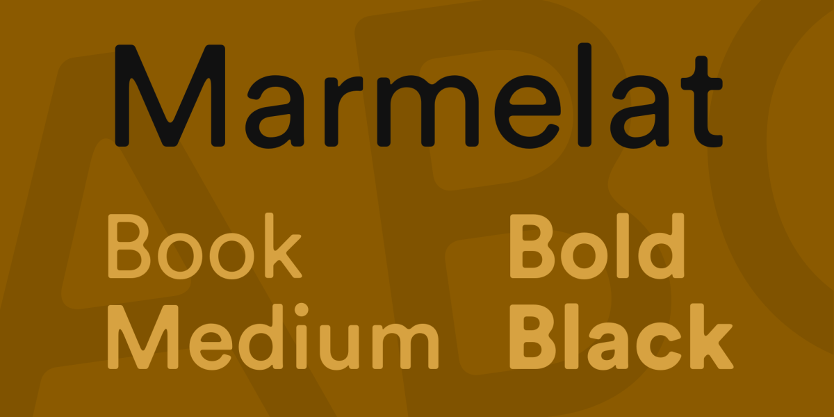 Marmelat Font Family · 1001 Fonts
