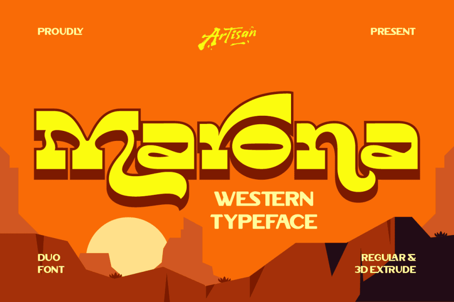 Marona Font Family · 1001 Fonts