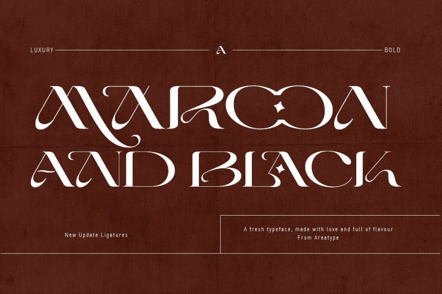 Maroon And Black Font Family · 1001 Fonts
