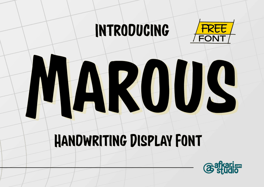 Marous Font · 1001 Fonts