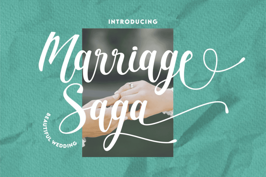 Marriage Saga Font · 1001 Fonts