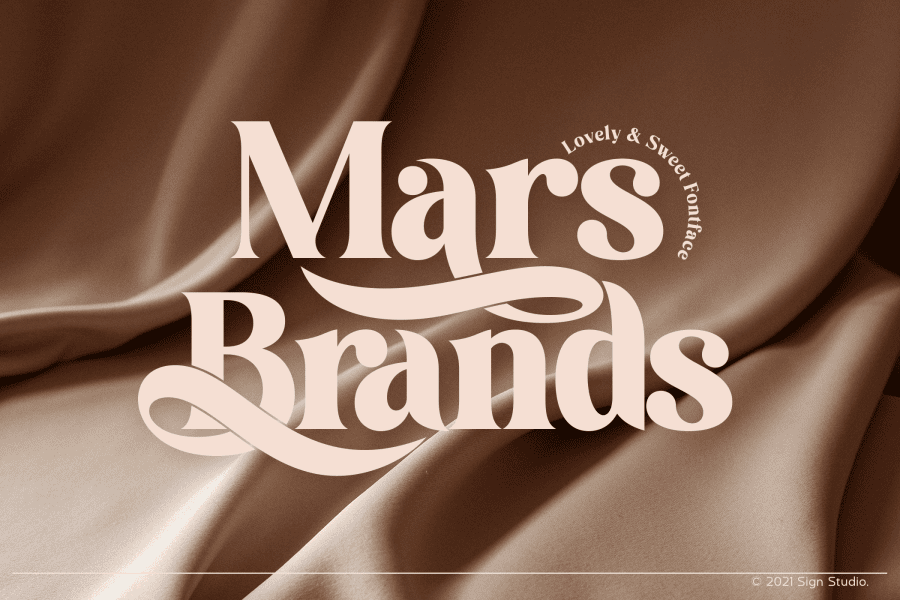 Mars Brands Font · 1001 Fonts