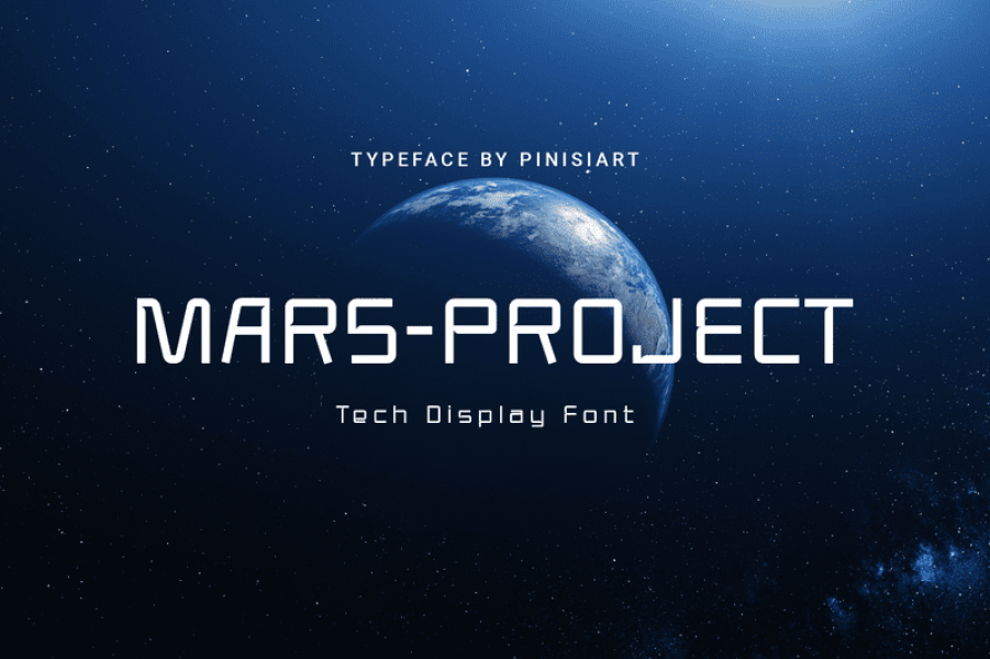 Mars-Project Font · 1001 Fonts