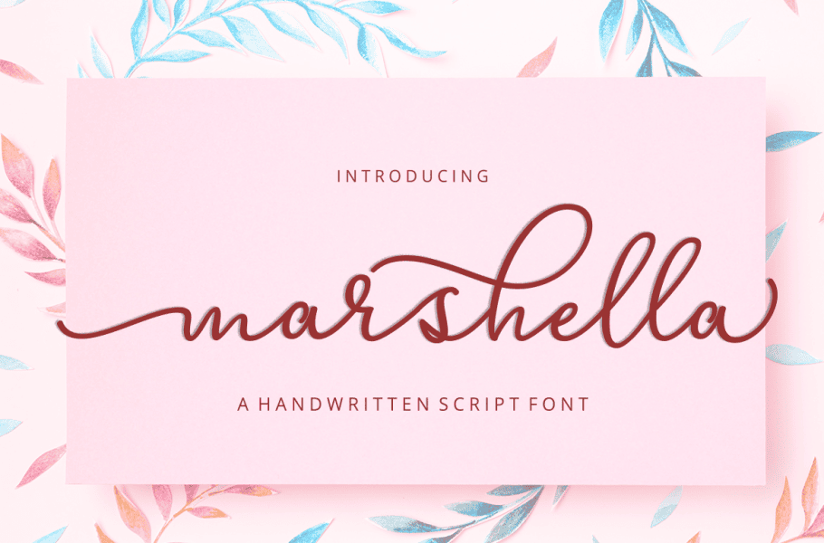 Marshella Script Font Family · 1001 Fonts