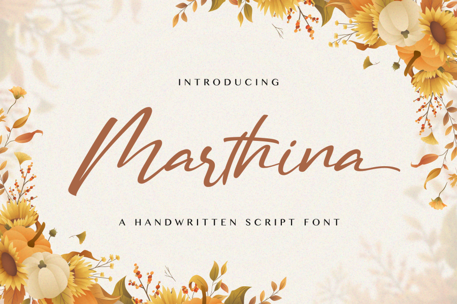 Marthina Font · 1001 Fonts