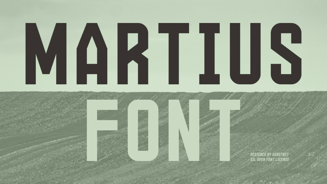 Martius Font Family · 1001 Fonts