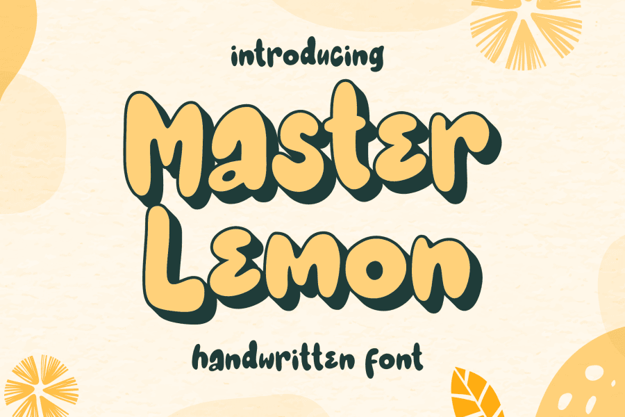 Master Lemon Font · 1001 Fonts