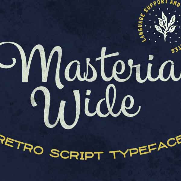 Masteria Wide PERSONAL USE Font Family · 1001 Fonts