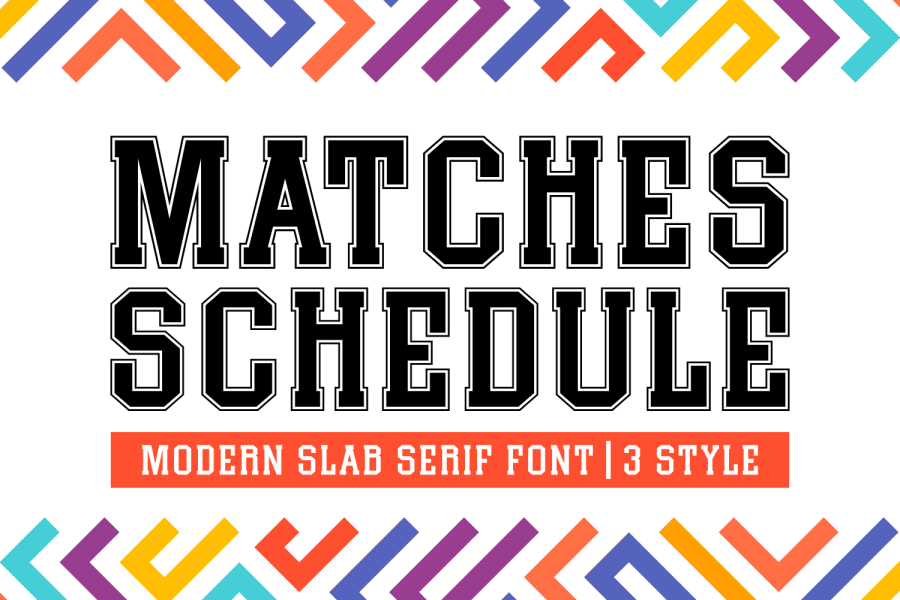 Matches Schedule Font Family · 1001 Fonts