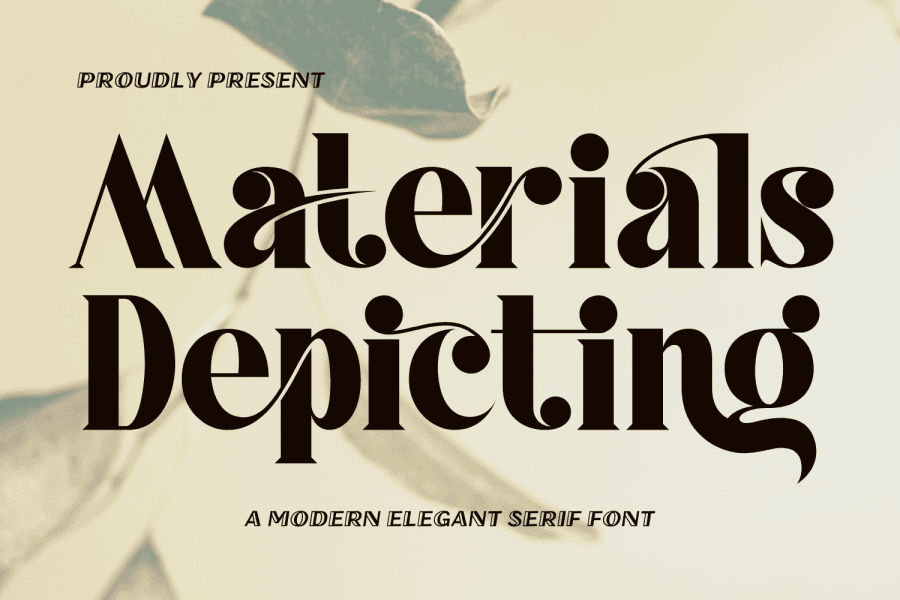 Materials Depicting Demo Font · 1001 Fonts