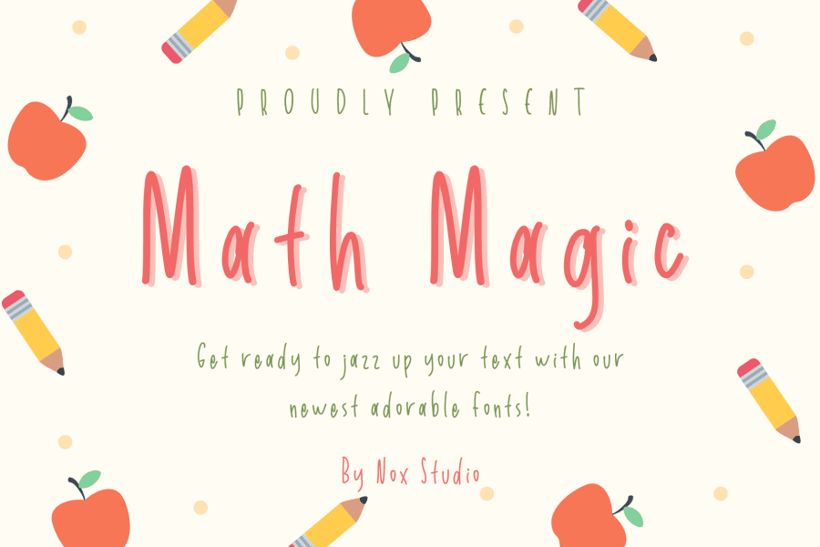 Math Magic - Demo Font · 1001 Fonts