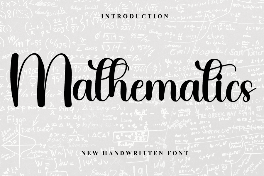 Mathematics Font · 1001 Fonts