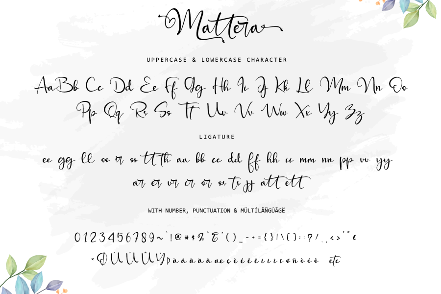 Mattera Font · 1001 Fonts