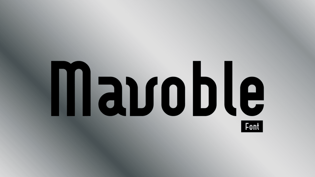 Mavoble Font Family · 1001 Fonts