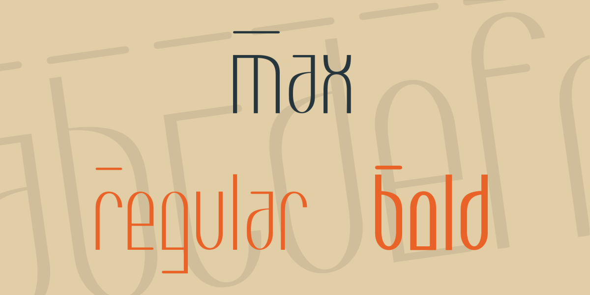 Max Font Family · 1001 Fonts
