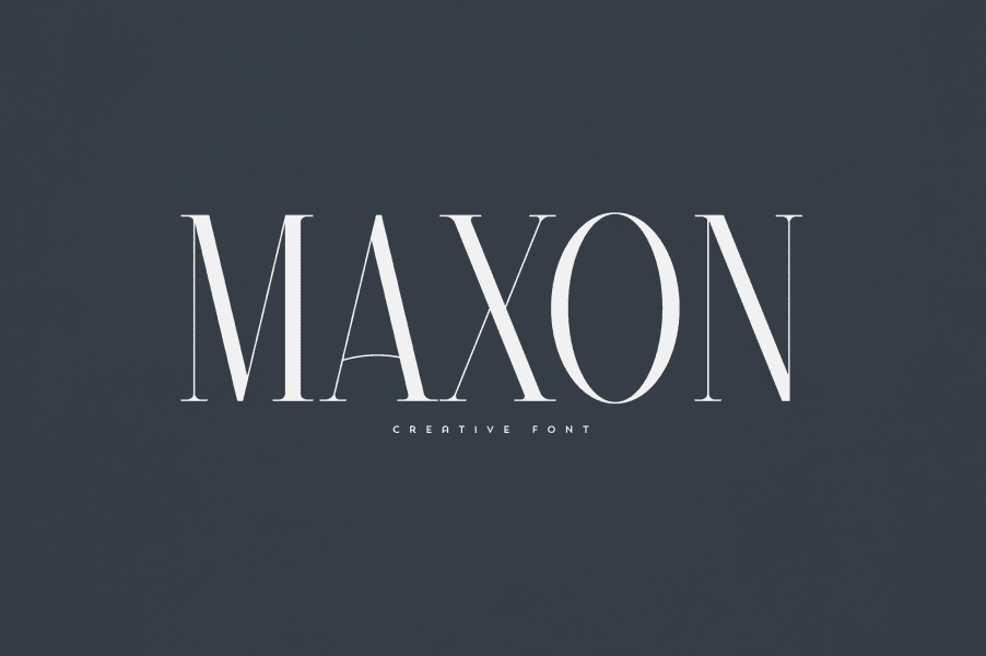 Maxon Font · 1001 Fonts