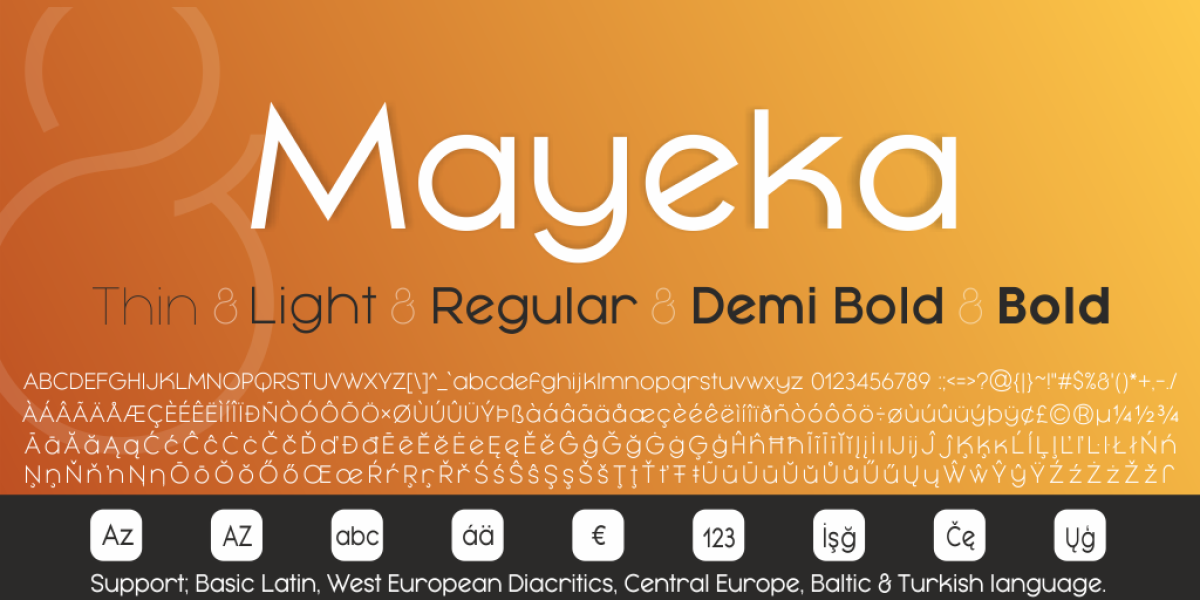 Mayeka Font Family · 1001 Fonts