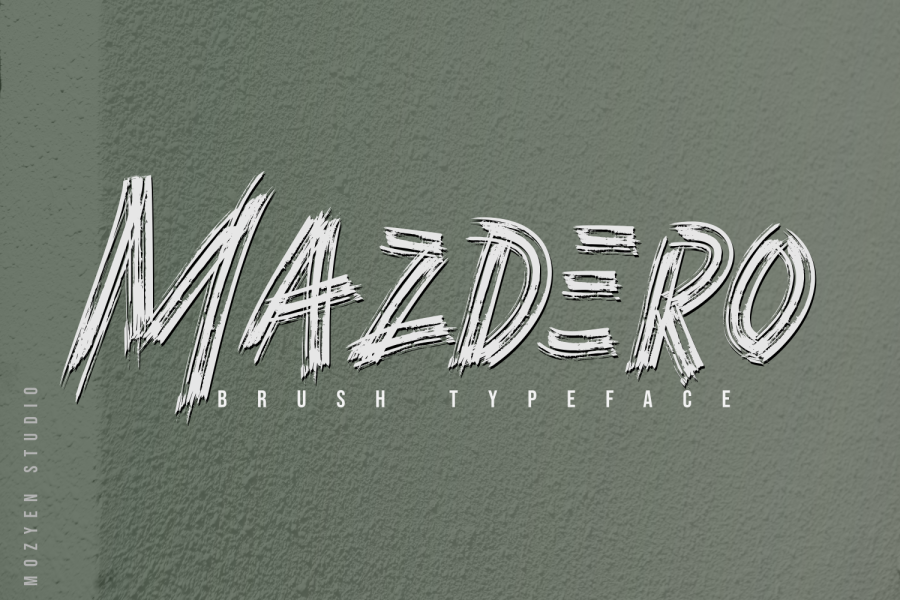 Mazdero Font · 1001 Fonts