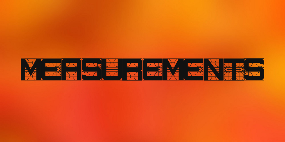 Measurements Font · 1001 Fonts