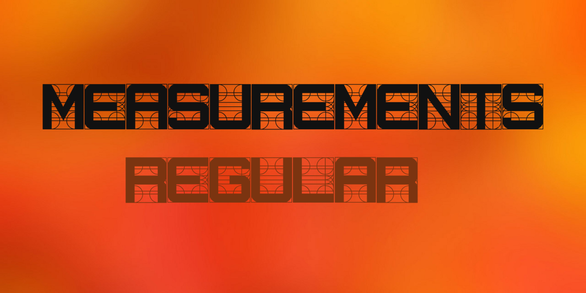 Measurements Font · 1001 Fonts