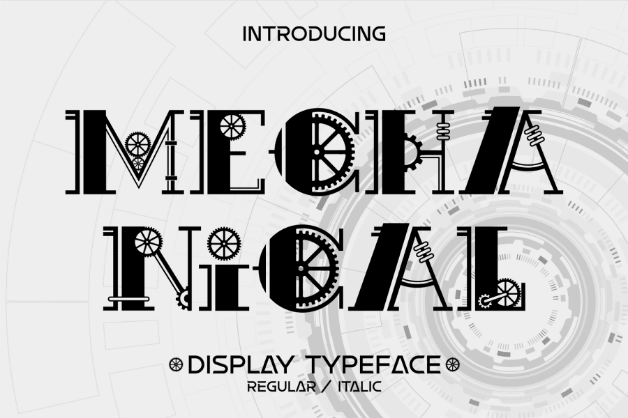 7 Free Gears Fonts · 1001 Fonts