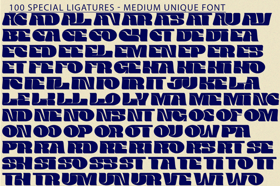 MEDIUM UNIQUE DEMO Font · 1001 Fonts