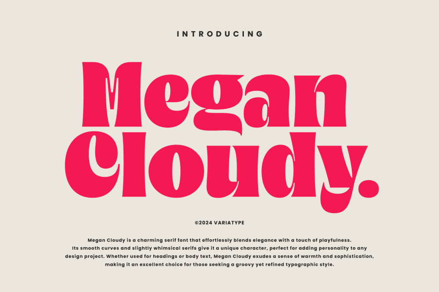 Megan Cloudy Font · 1001 Fonts