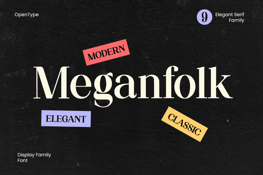 Meganfolk Font Family · 1001 Fonts