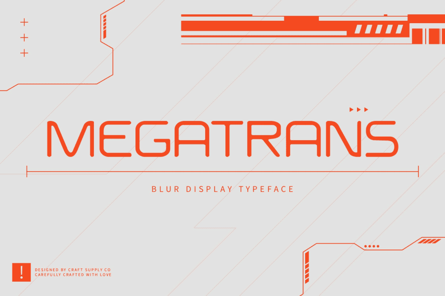 Megatrans Blur Demo Font · 1001 Fonts