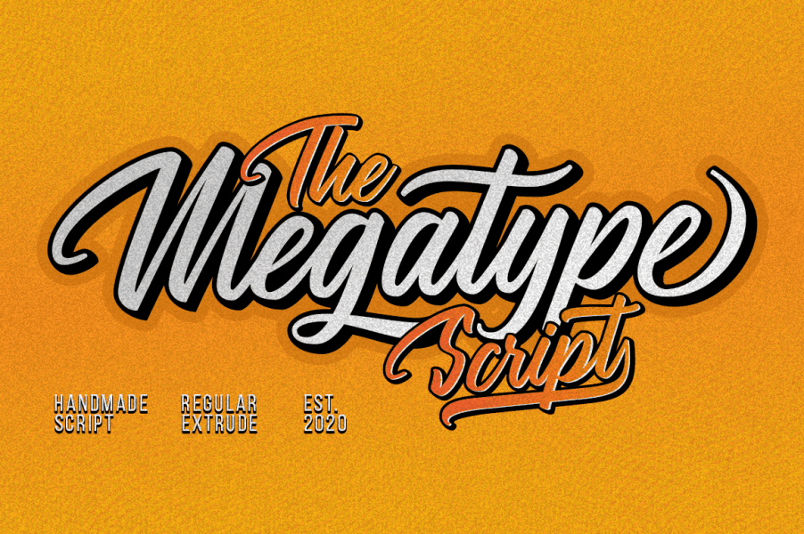 Megatype Script Font · 1001 Fonts