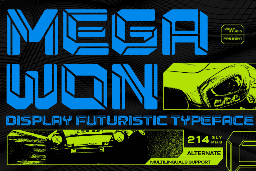 Megawon Font · 1001 Fonts