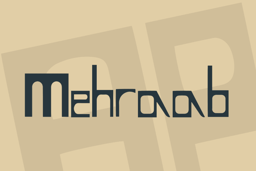 Mehraab Font · 1001 Fonts