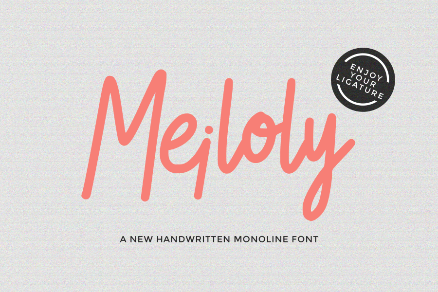 Meiloly Font · 1001 Fonts