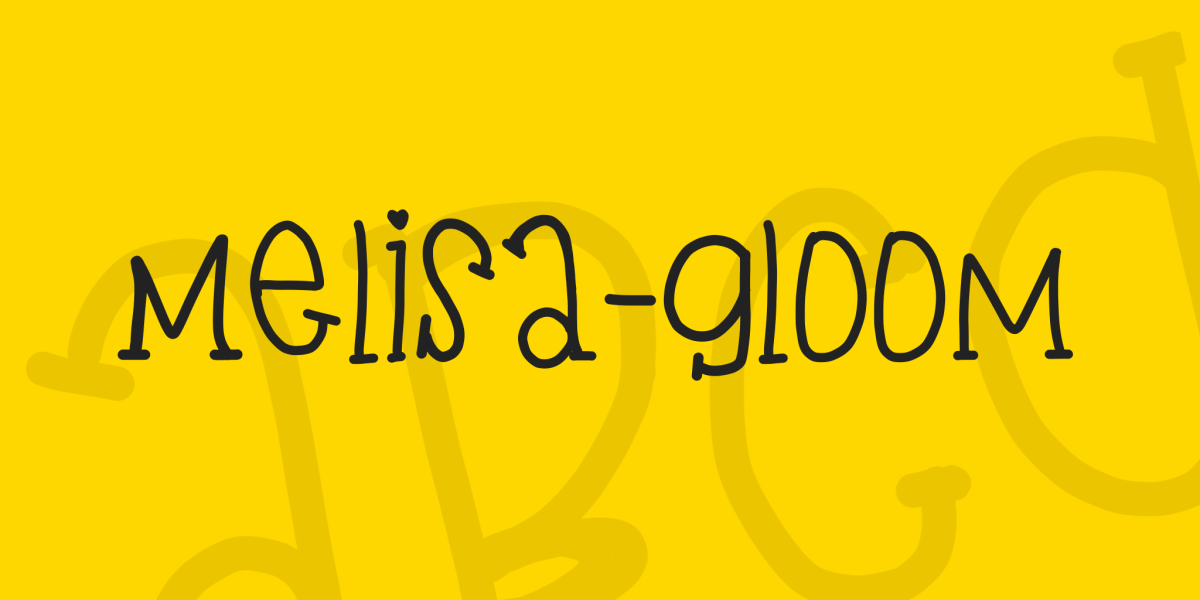 Melisa-Gloom Font · 1001 Fonts