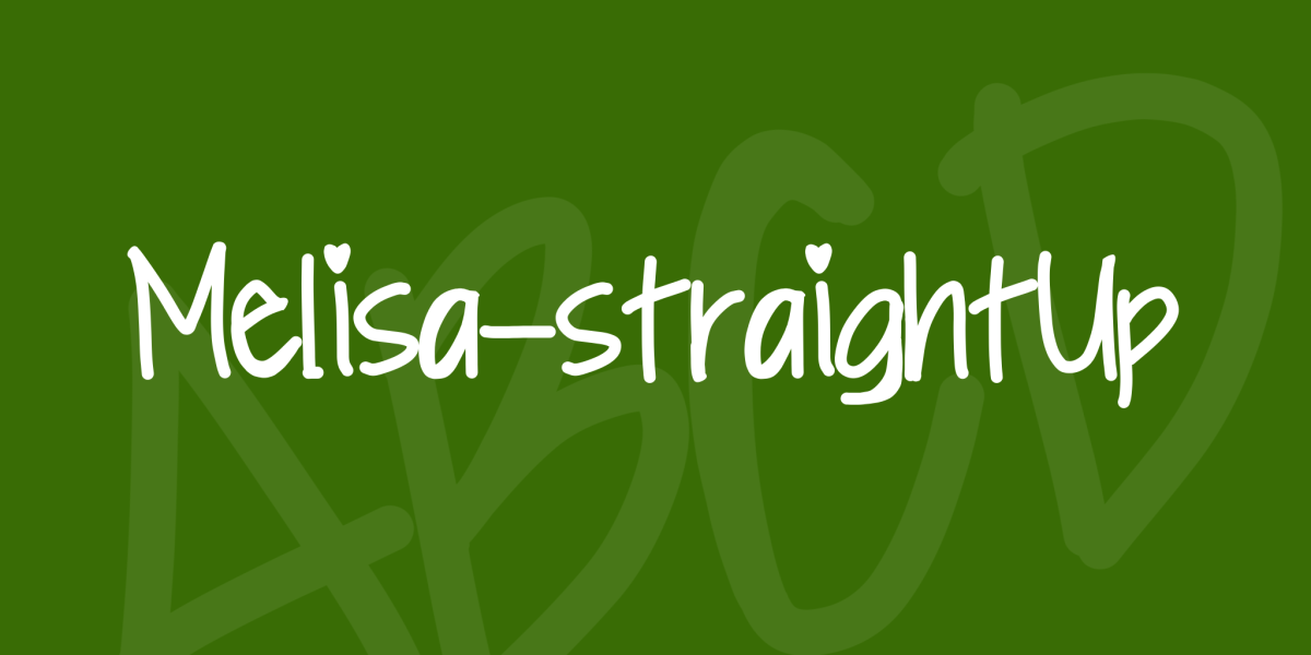 Melisa-straightUp Font · 1001 Fonts