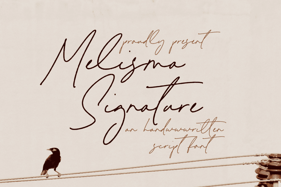 Melisma Signature Font · 1001 Fonts