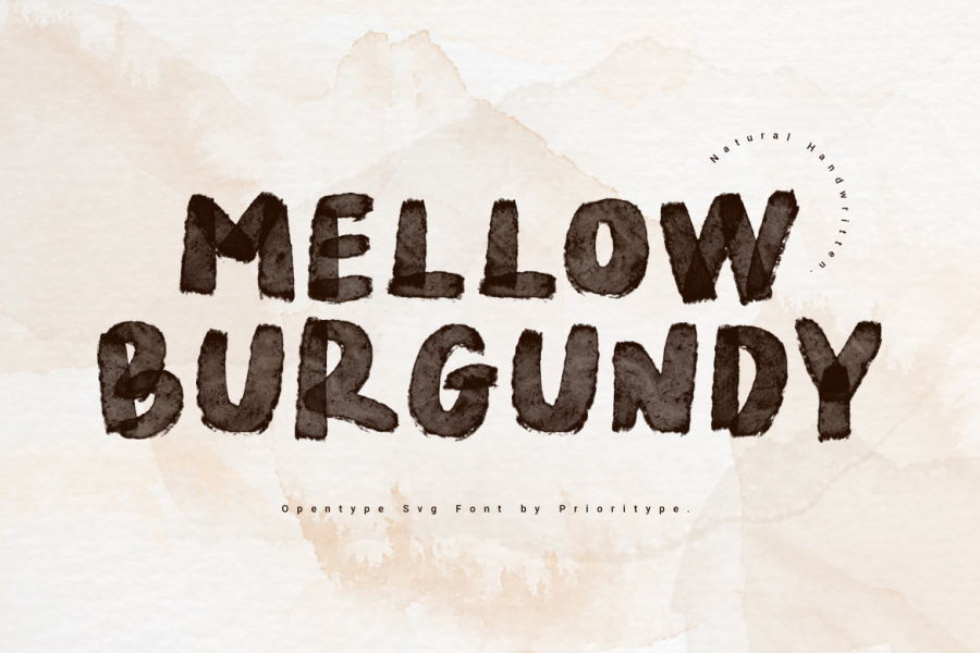 Mellow Burgundy Font · 1001 Fonts