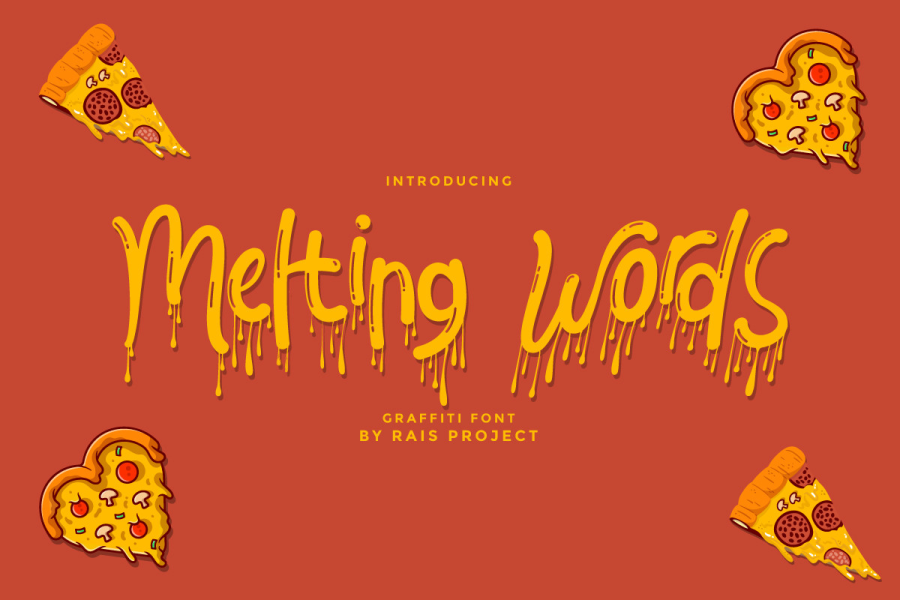 Melting Words Demo Font Family · 1001 Fonts