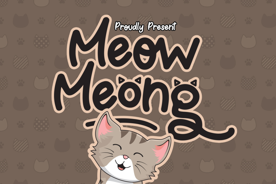 Meow Meong Font · 1001 Fonts