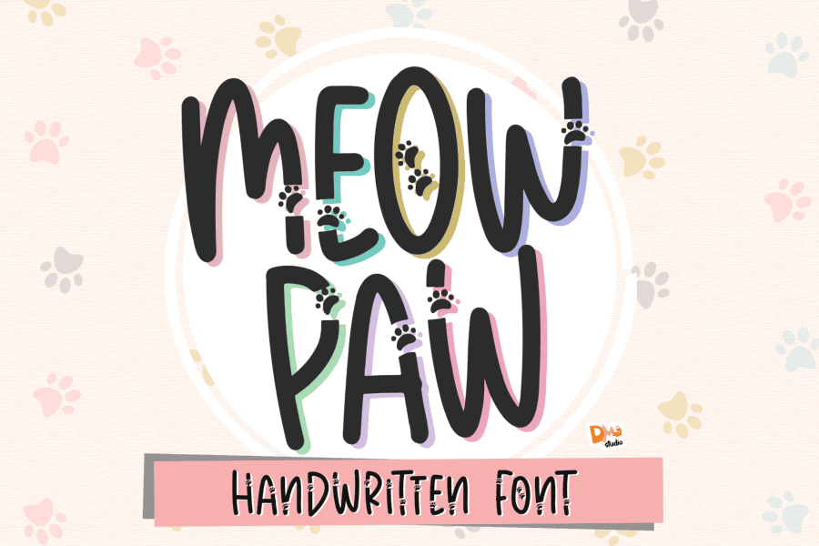 Meow Paw Font · 1001 Fonts