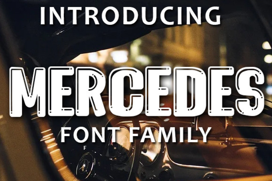 Mercedes Font Family · 1001 Fonts