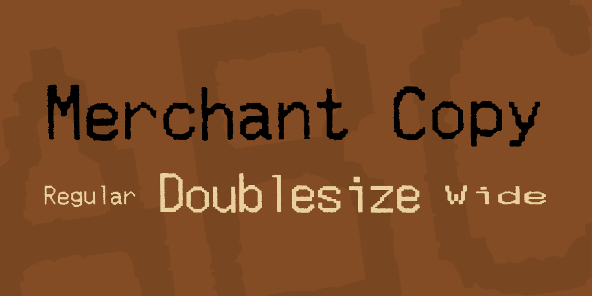 Merchant Copy Font Family · 1001 Fonts