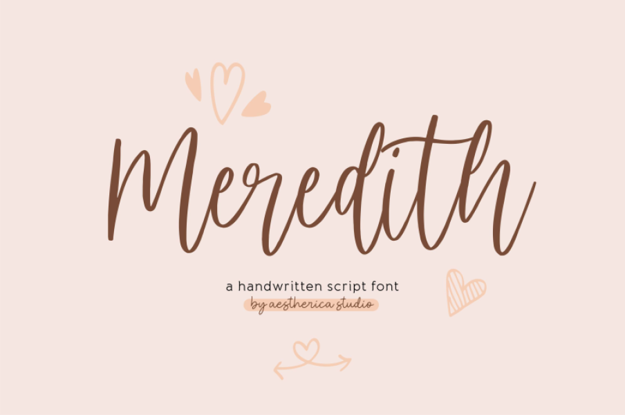 Meredith Font · 1001 Fonts