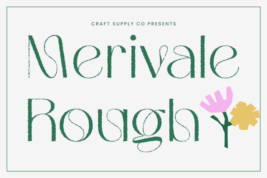 Merivale Rough Demo Font · 1001 Fonts